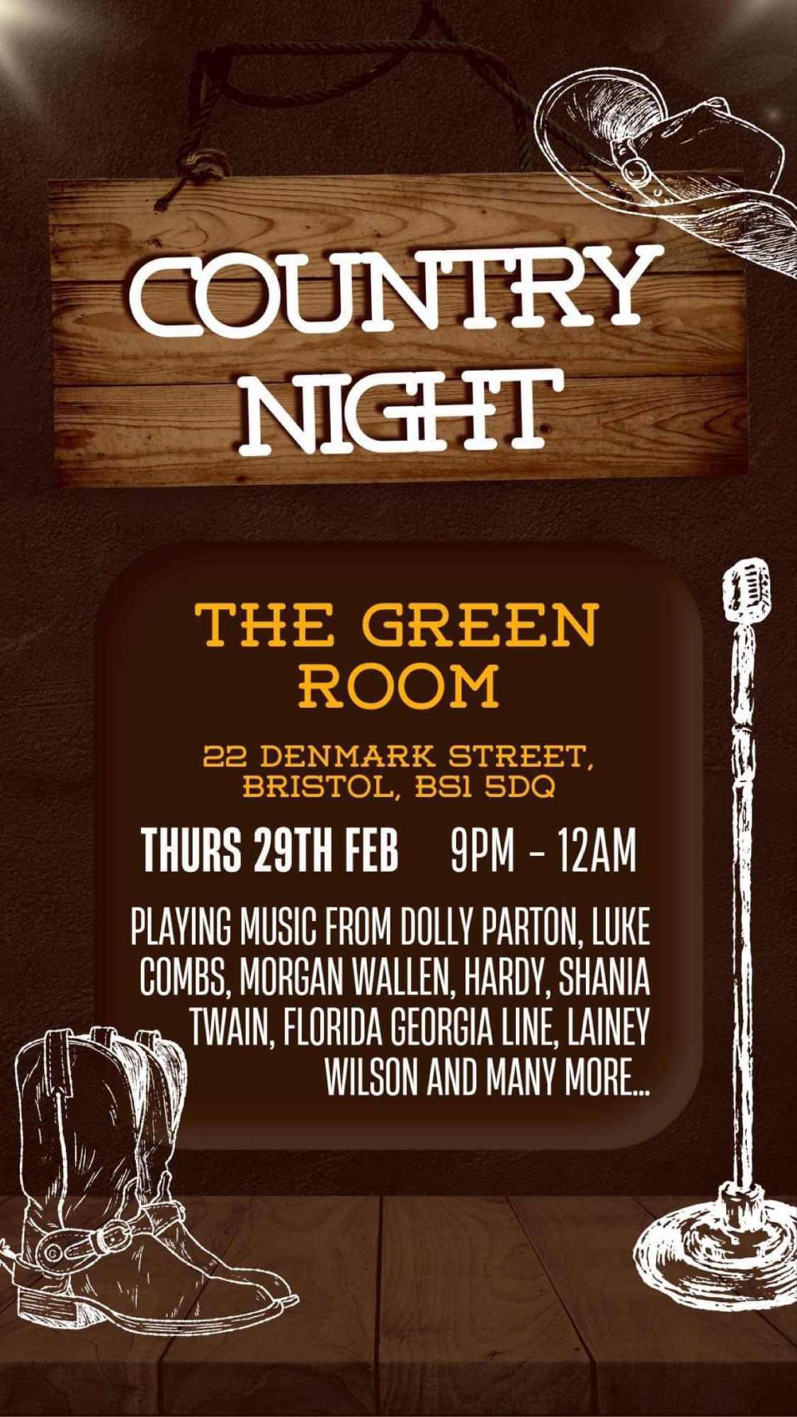 Regular Country Nights Out (UK) – Brits in Boots